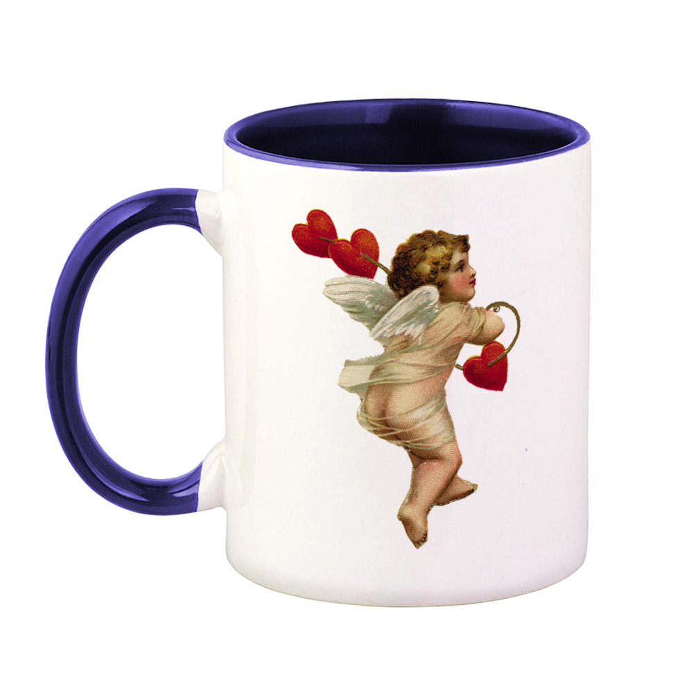 Ceramic Coffee Mug Little Baby Angel Hearts Holidays and Occasions Tea ...