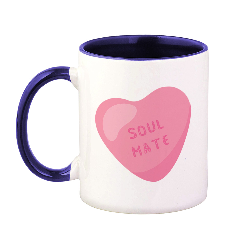 Ceramic Coffee Mug 11 Ounces Soul Mate Heart Valentines Day Tea Cup | eBay